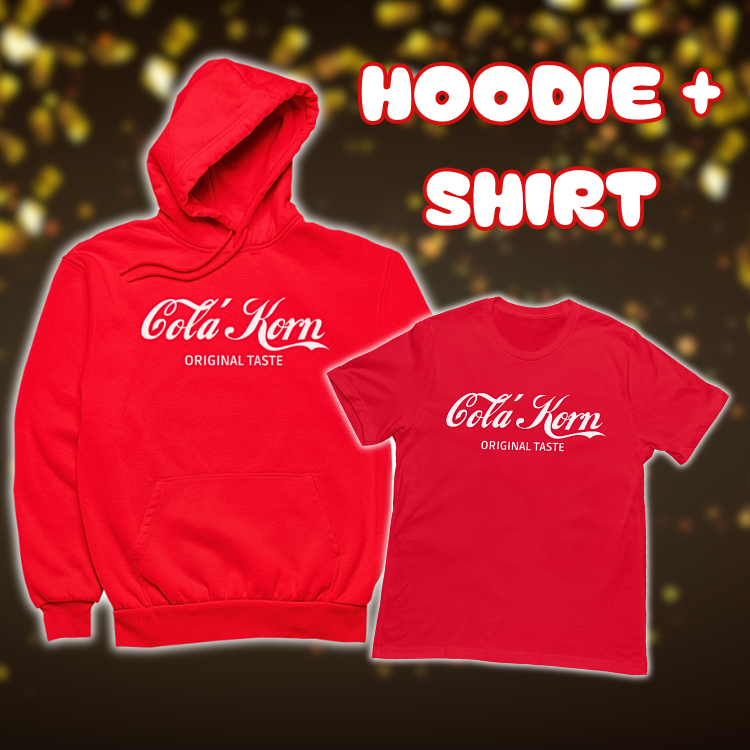 Cola Korn | Witziges Hoodie & Shirt Bundle für Saufen & Spaß