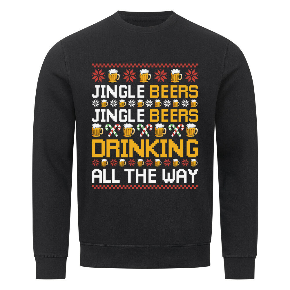 Jingle Beers jingle beers drinking all the way | Sweatshirt
